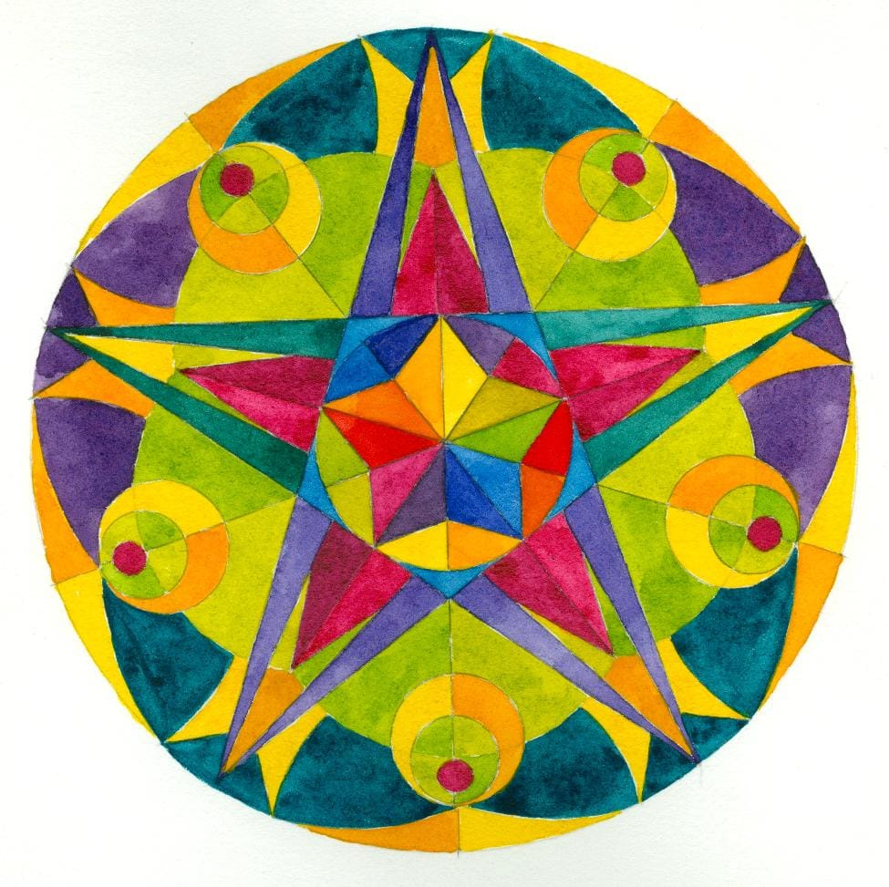 Examples of Pentagram Mandalas | Skillshare Student Project