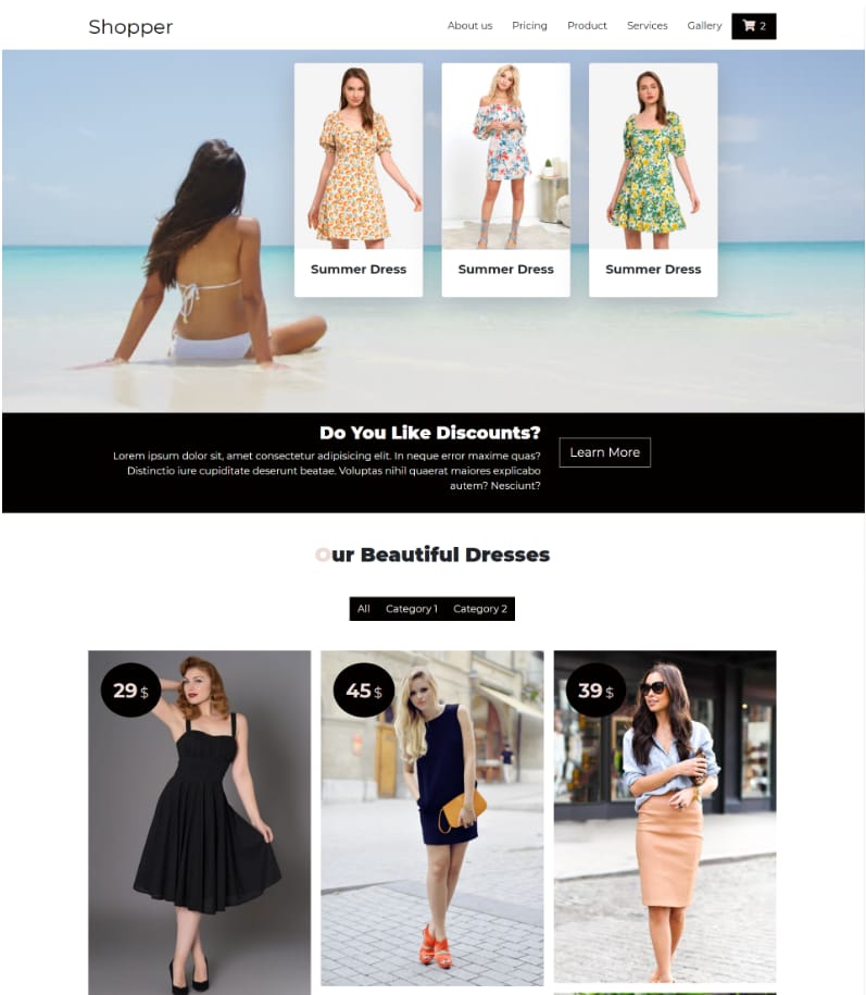 Learn Bootstrap 4 & Web Development | Skillshare Student Project