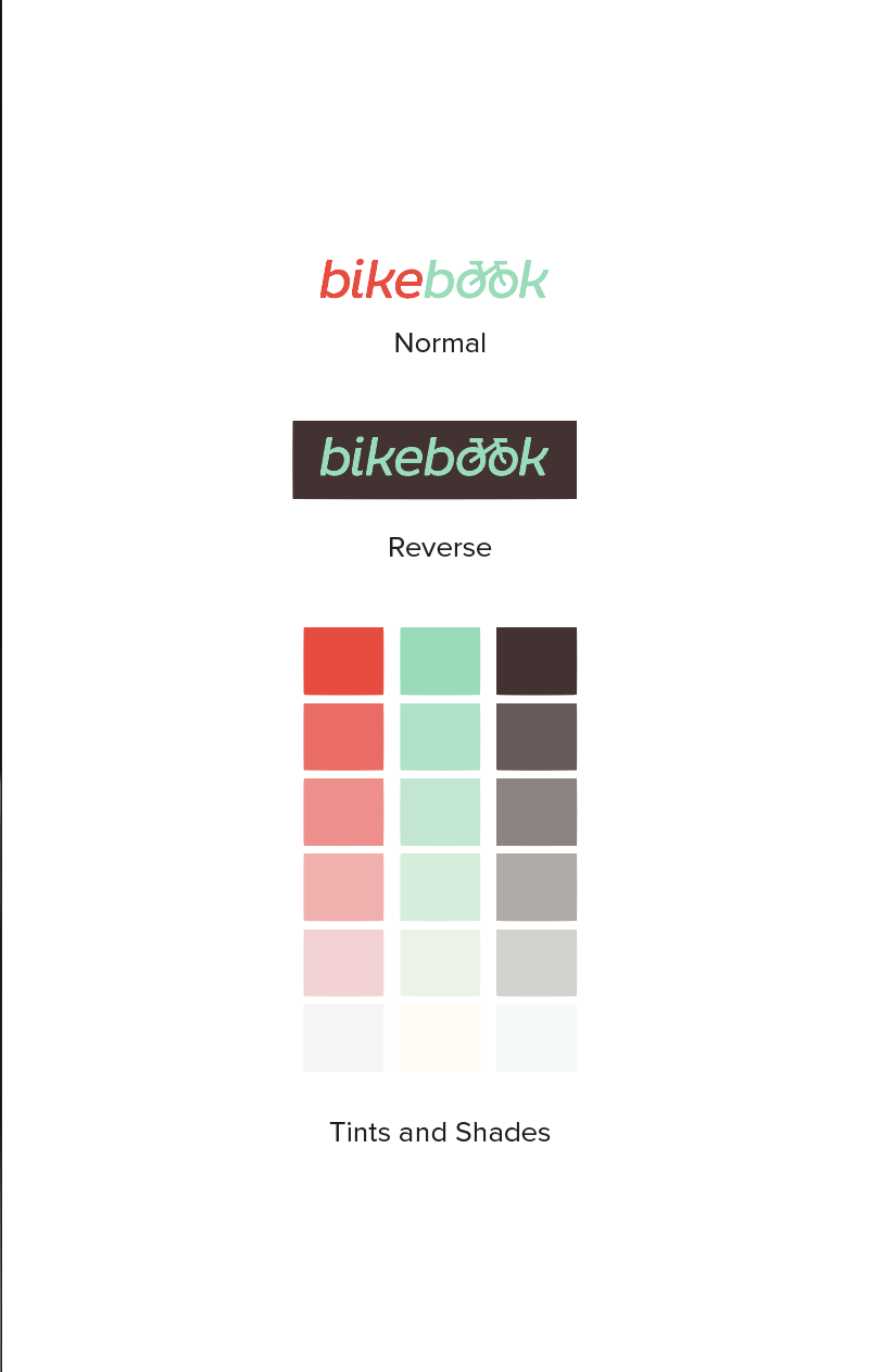 BikeBook color palettes | Skillshare Student Project