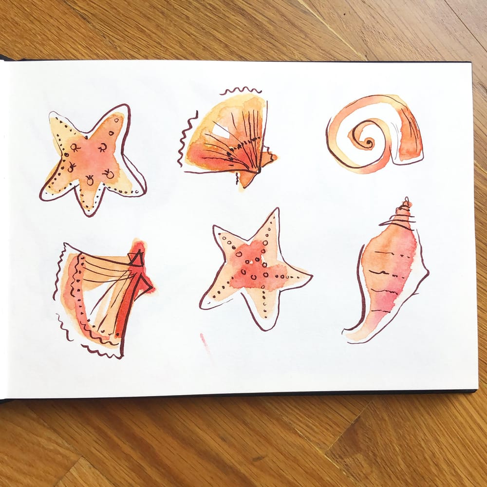 Sketchbook Practice: Watercolour and Ink | Skillshare Student Project