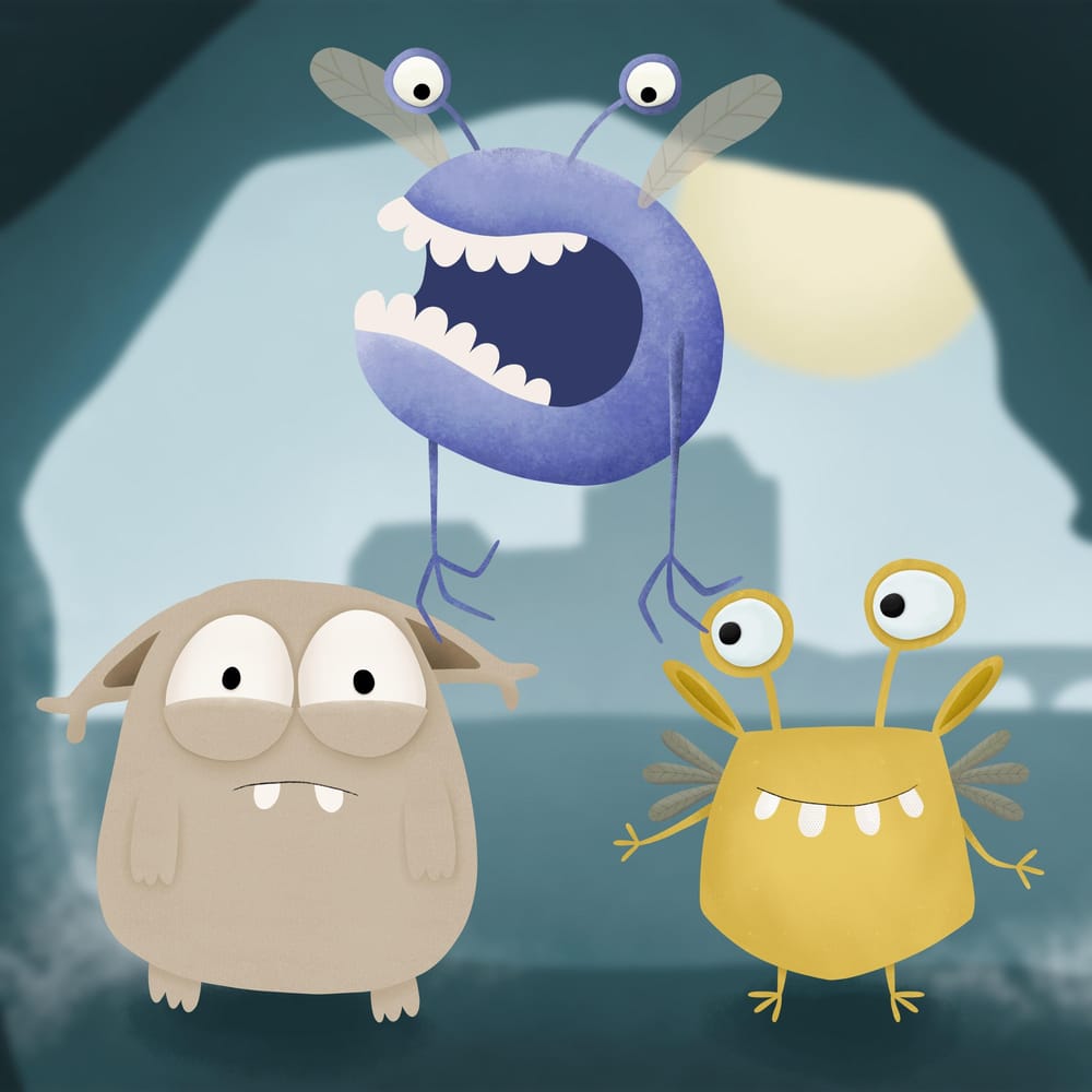 Mono-monsters | Skillshare Student Project