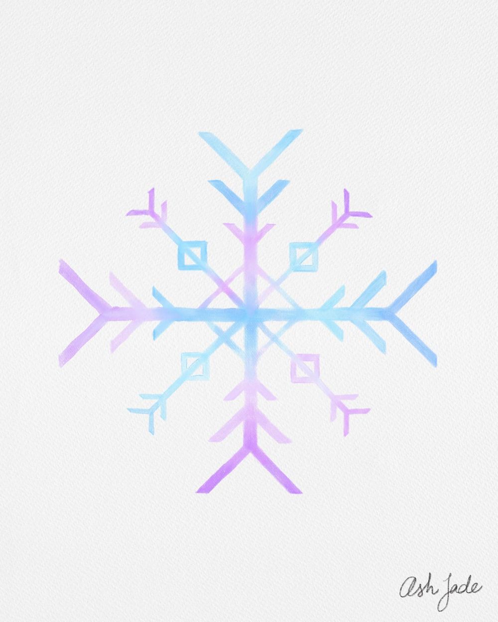 Snowflake Watercolor | Skillshare Student Project