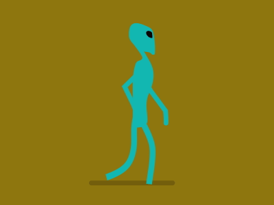 alien walking | Skillshare Student Project