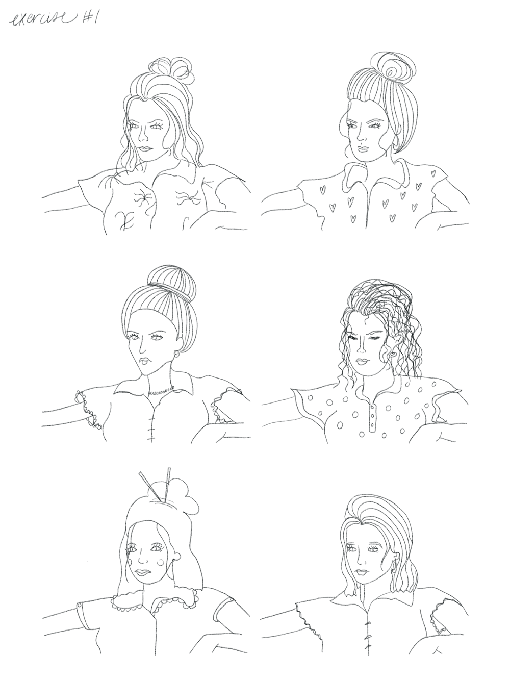 Drawing Faces Exercises | Skillshare Student Project