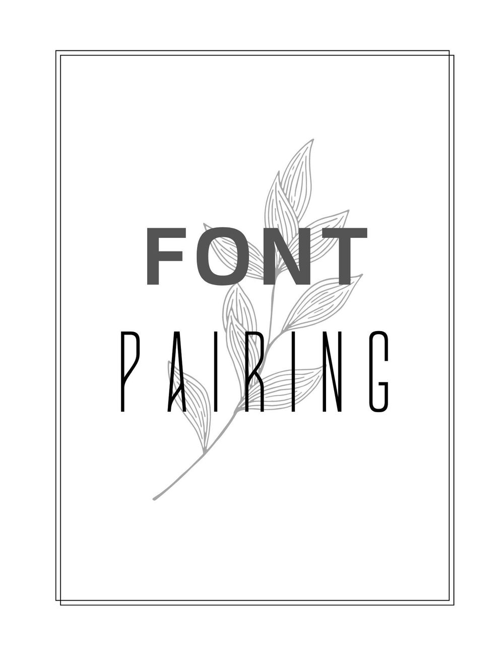 Font pairing_assignment | Skillshare Student Project