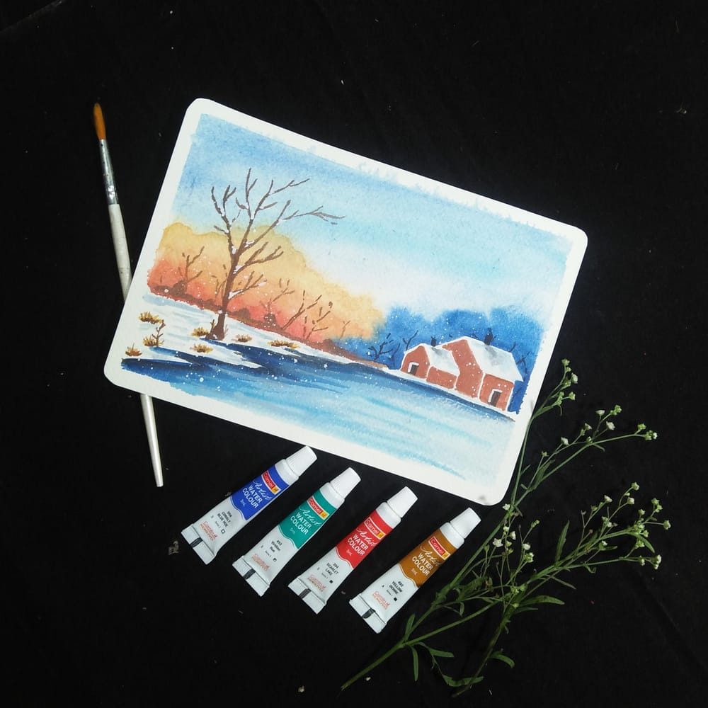 Delicate winter landscape | Skillshare Student Project