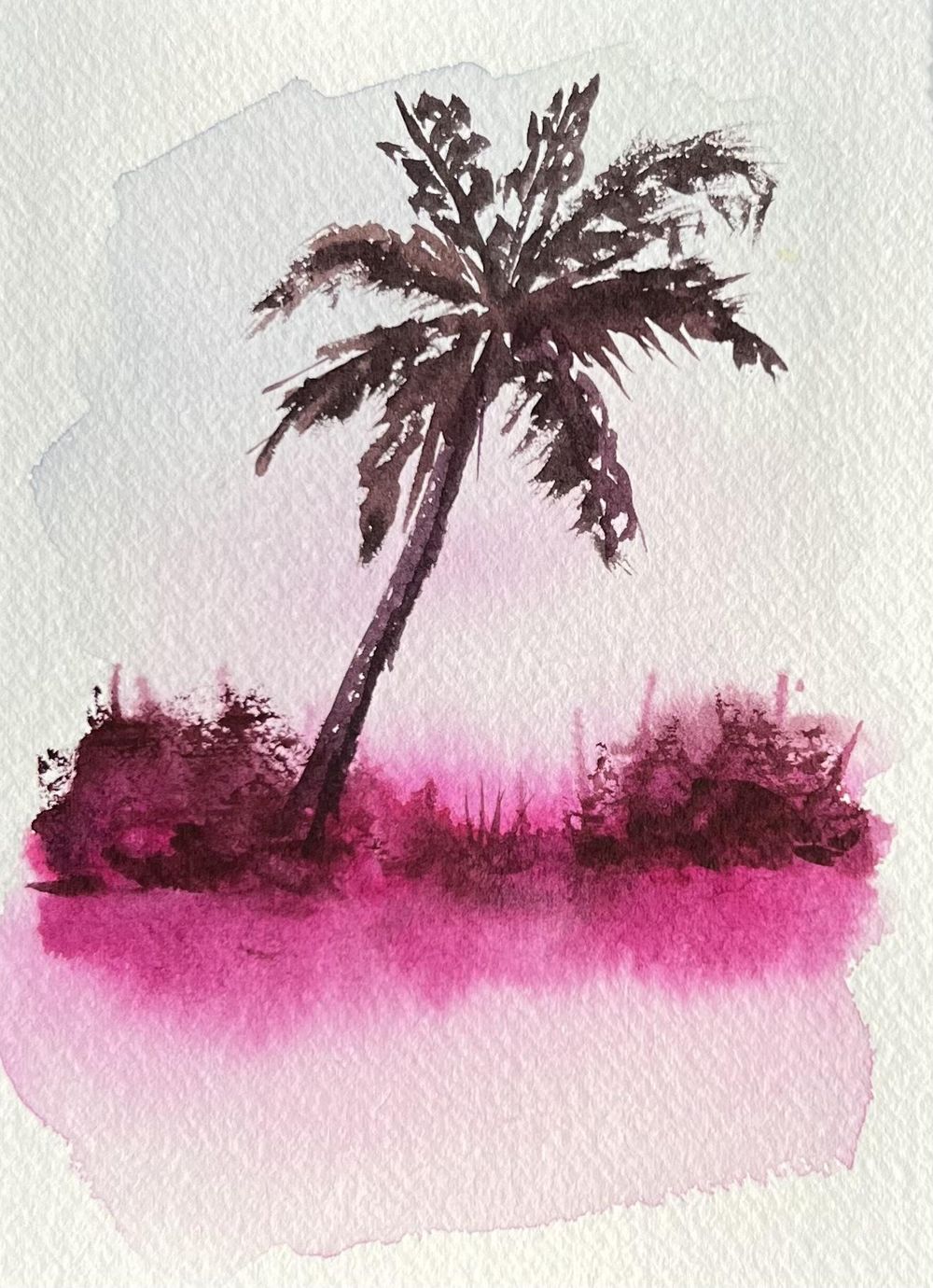 Free flow landscape painting | Skillshare Student Project