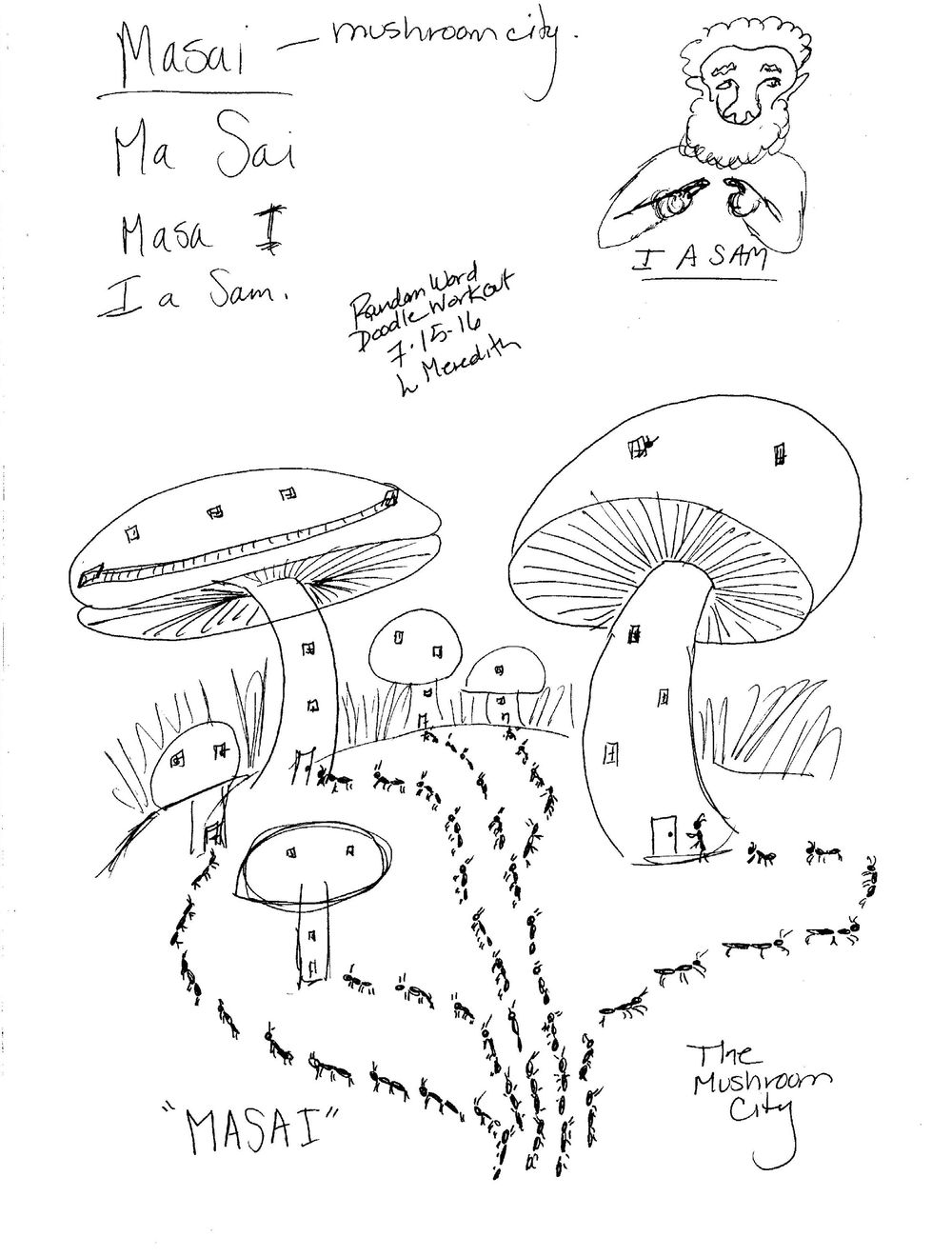 Random Word Doodles* 10 days | Skillshare Student Project