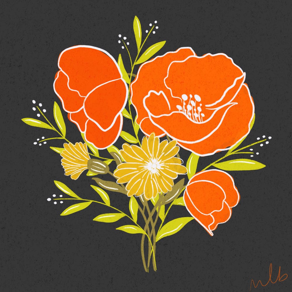 Procreate wildflowers | Skillshare Student Project Procreate wildflowers | Skillshare Student Project