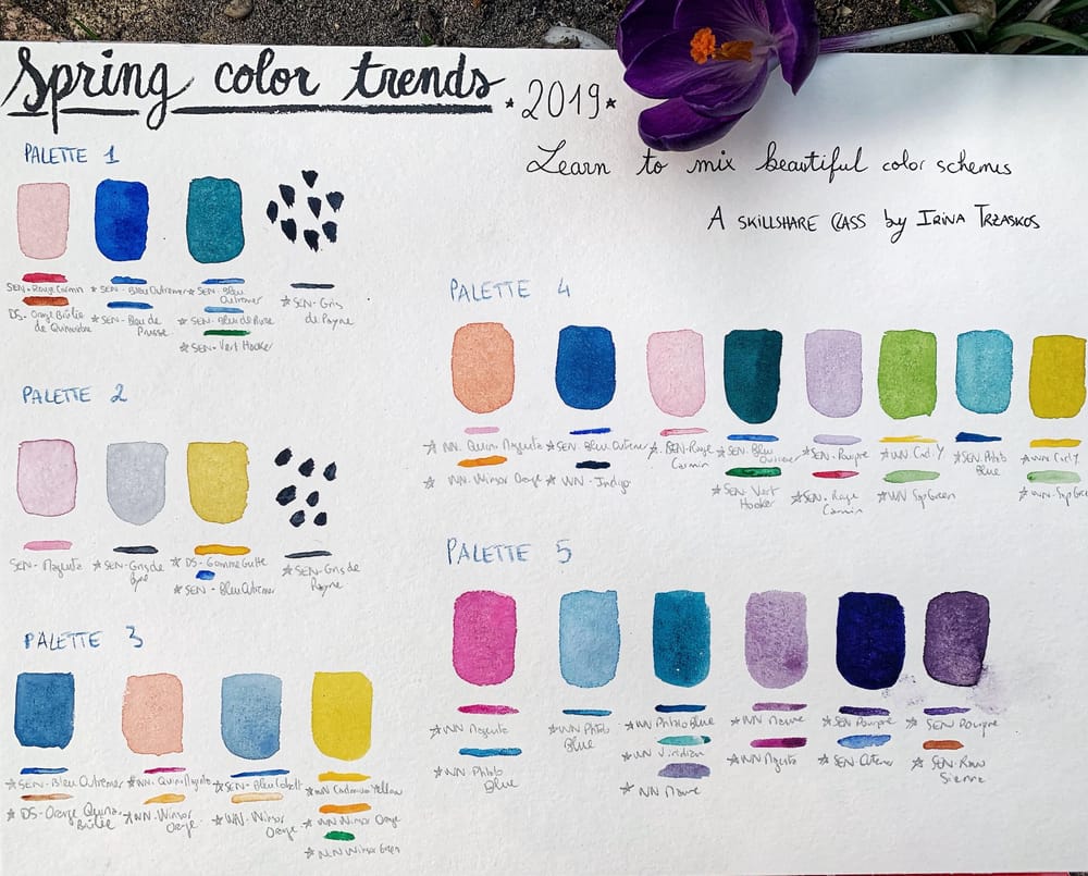 Spring Color Palettes | Skillshare Student Project