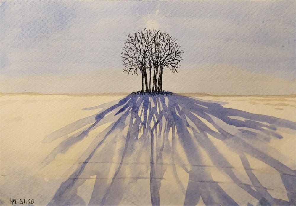 Tree in a Snowy Landscape | Skillshare Student Project