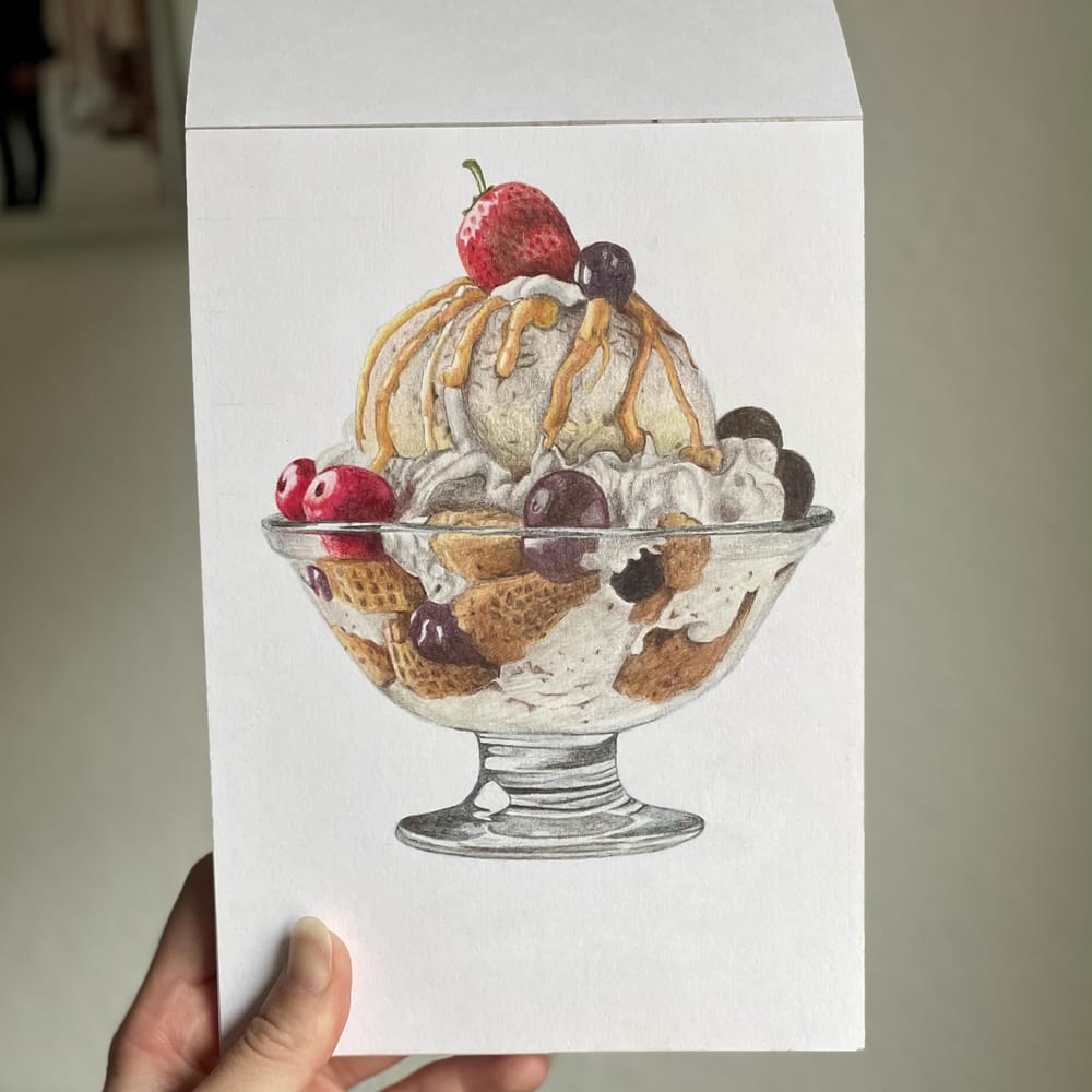 how to draw realistic ice cream
