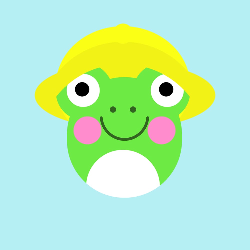 Frog Character Head Design | Skillshare Student Project