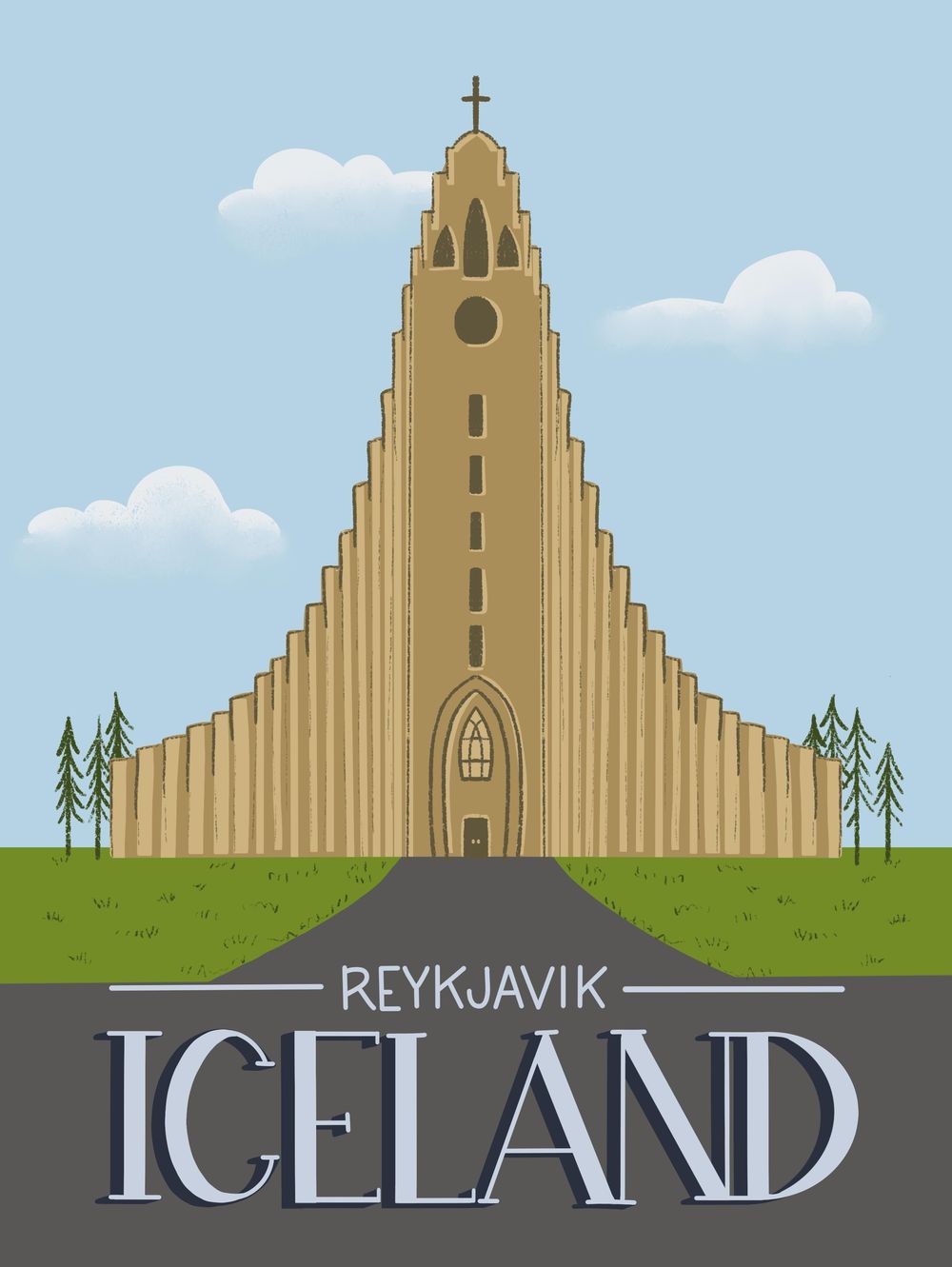 Iceland travel posters | Skillshare Student Project
