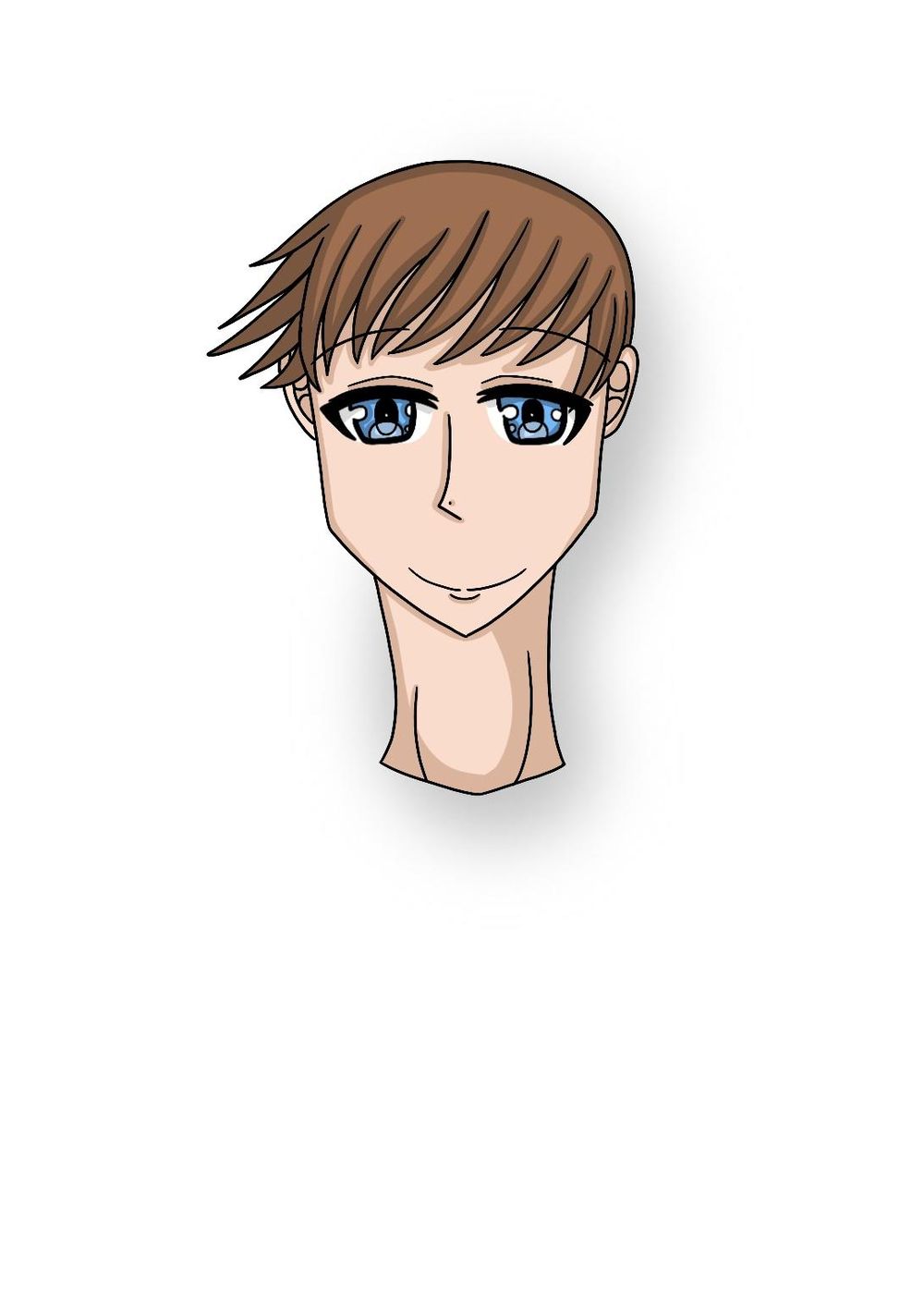 how to draw anime faces male