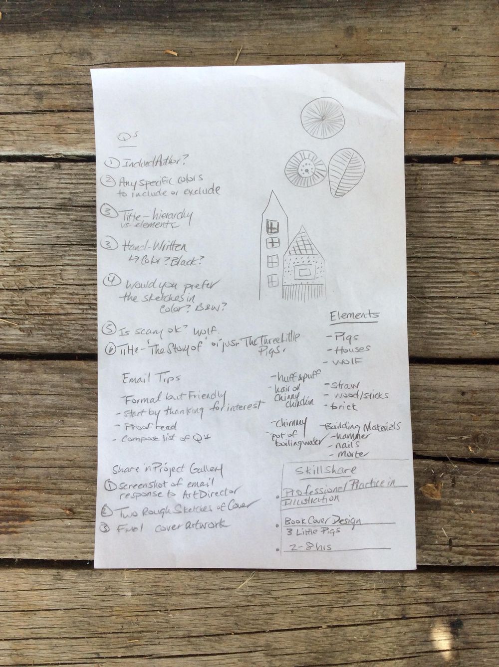 The Story of The Three Little Pigs - Book Cover | Skillshare Student ...