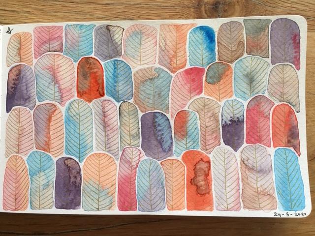 Feather forest pattern | Skillshare Student Project