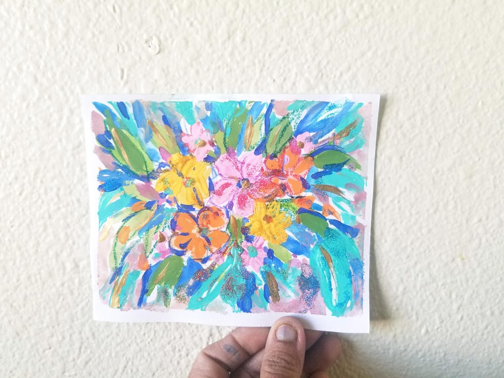 Explore Creativity - Mix media floral | Skillshare Student Project