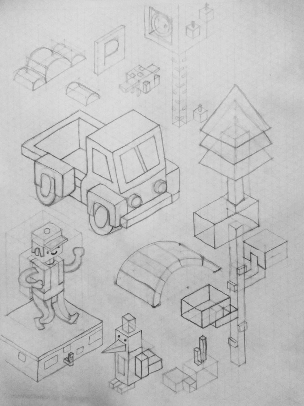 Isometric Forest Labirynth | Skillshare Student Project