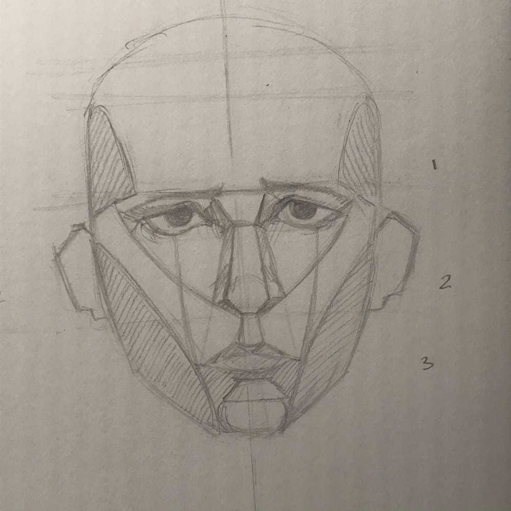 Head Drawing Practice | Skillshare Student Project