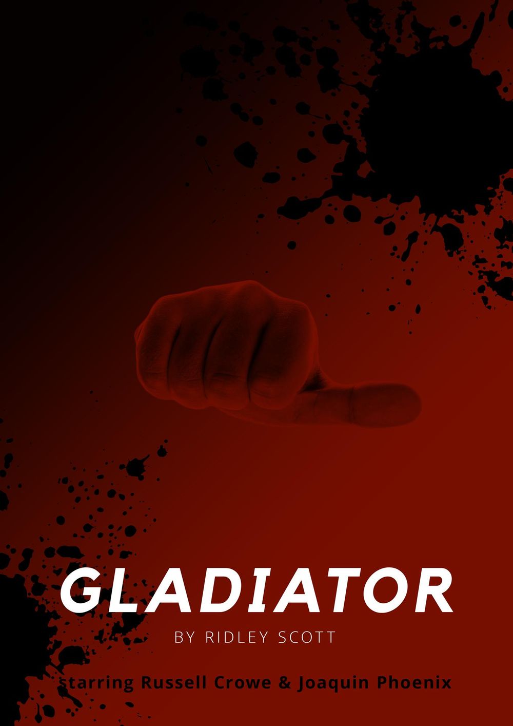 POSTER #5 Gladiator Movie Poster | Skillshare Student Project
