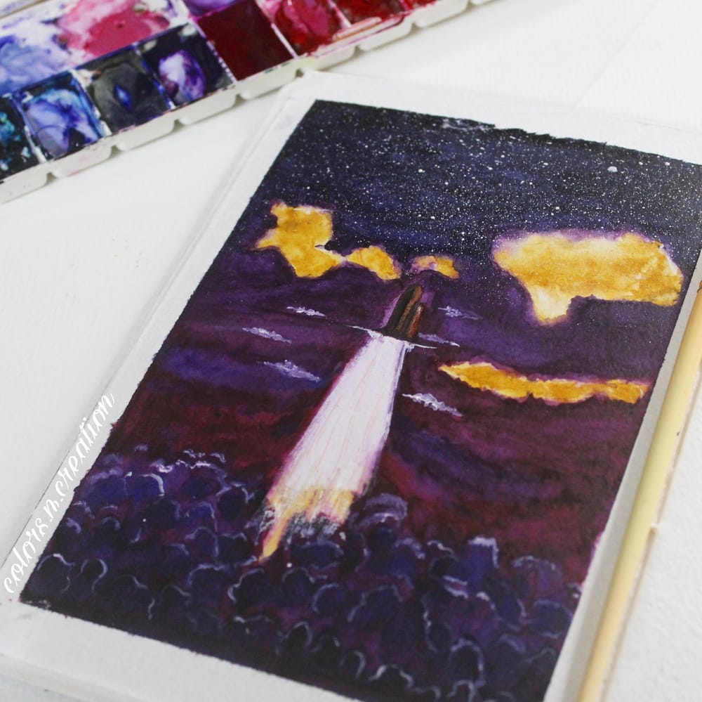 To the outer space | Skillshare Student Project