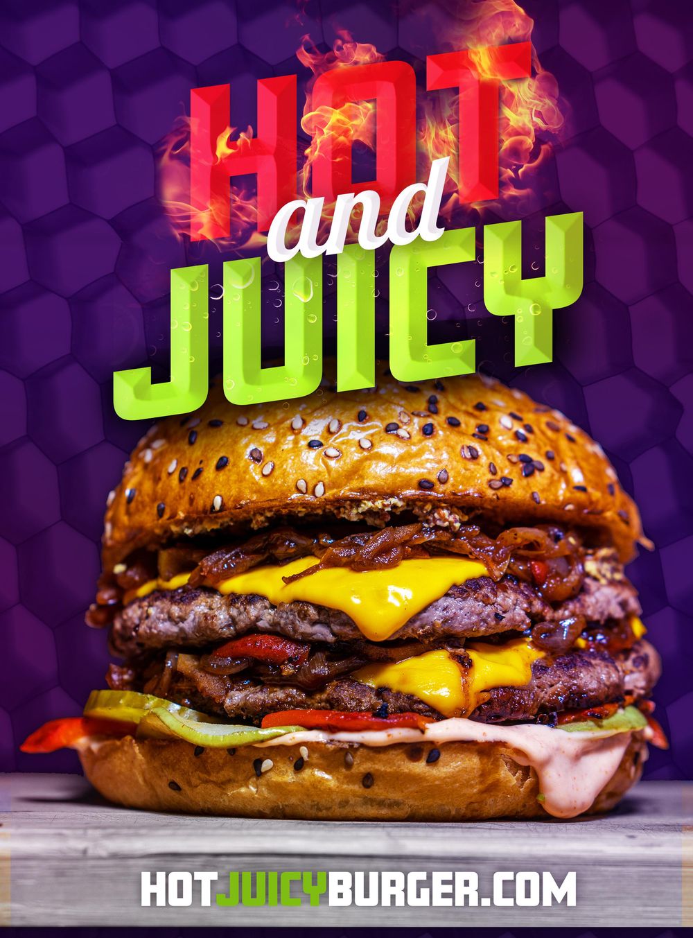 Hamburger AD and Food Magazine | Skillshare Student Project