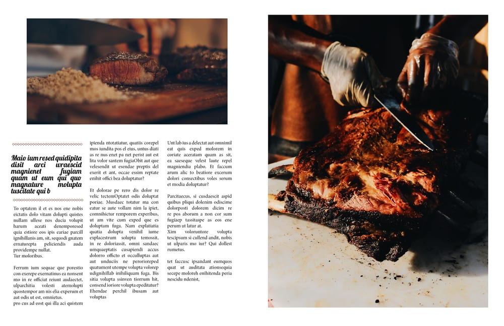 Hamburger AD and Food Magazine | Skillshare Student Project