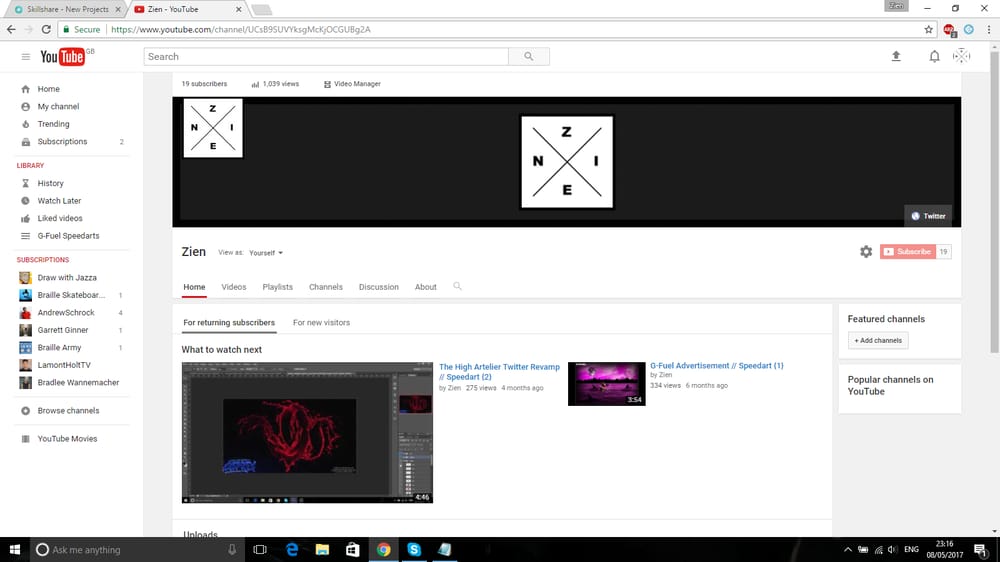 My Channel | Skillshare Student Project