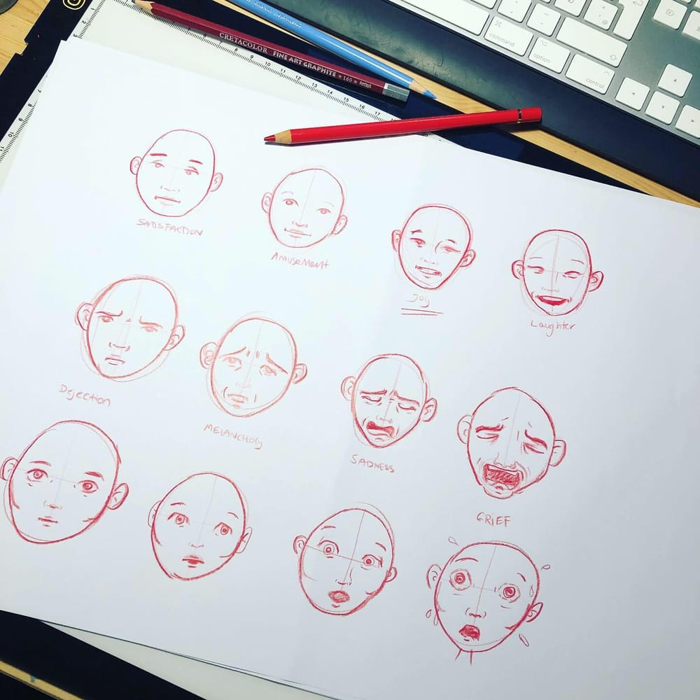 Facial expressions | Skillshare Student Project