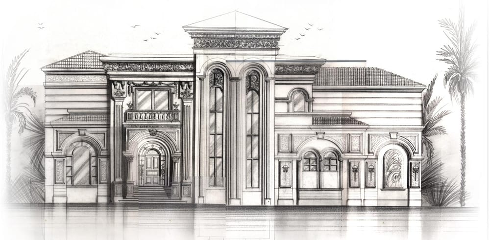 Floating Hotel-Pencils rendering | Skillshare Student Project