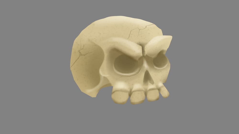 Skull and tree on a cliff projects | Skillshare Student Project