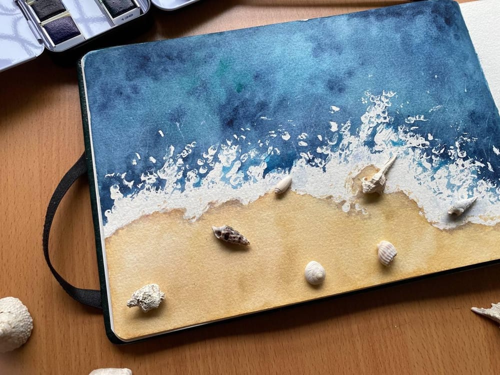 rewarding ocean waves painting | Skillshare Student Project