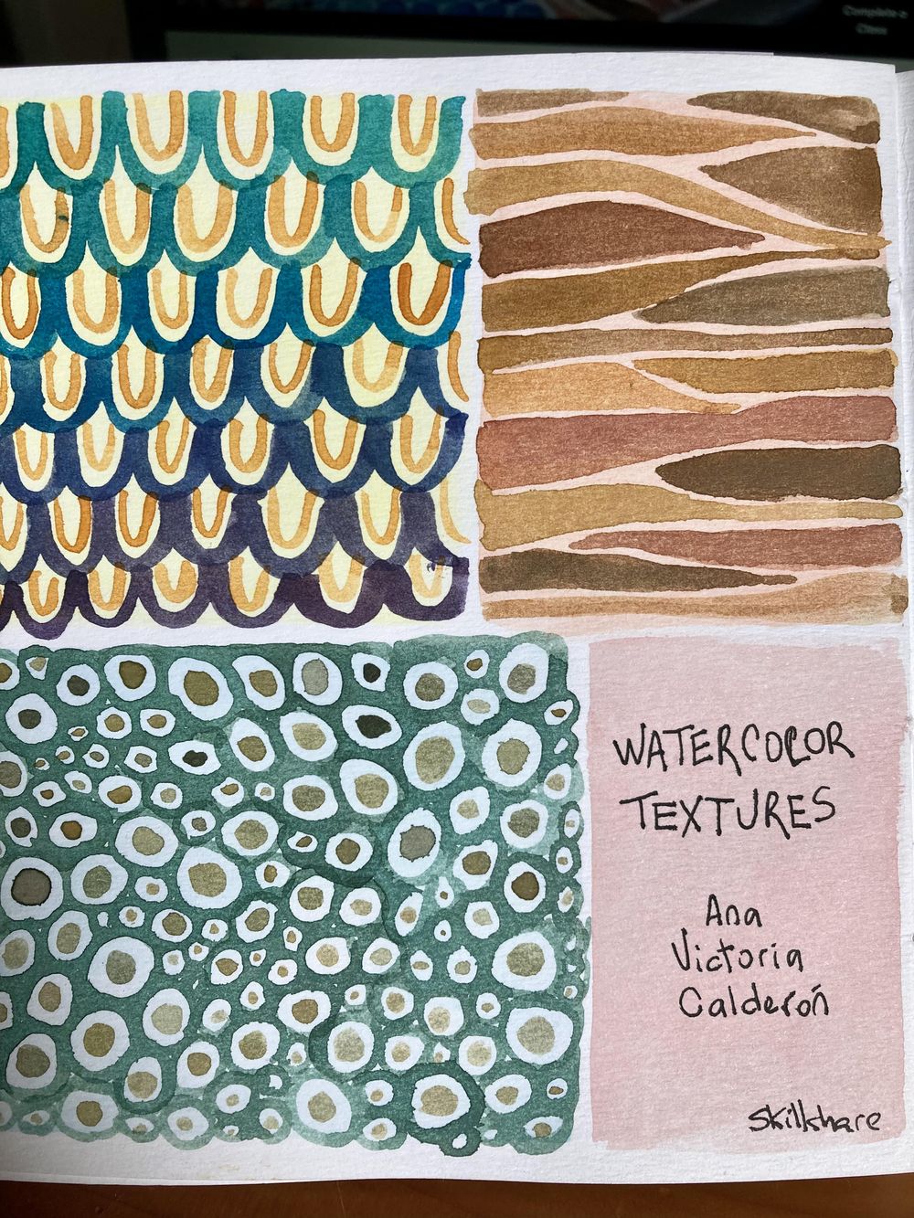 Texturas en acuarela | Skillshare Student Project