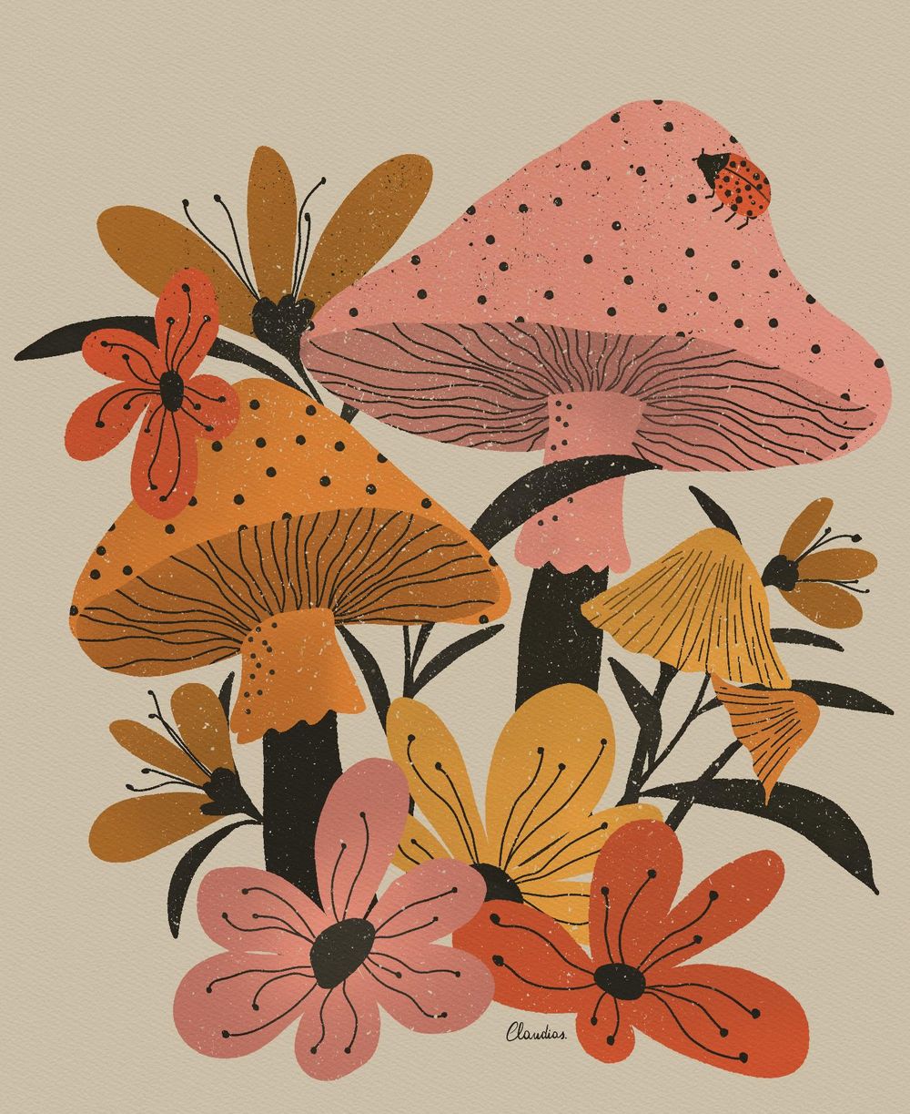 My Bloom & Shrooms! | Skillshare Student Project