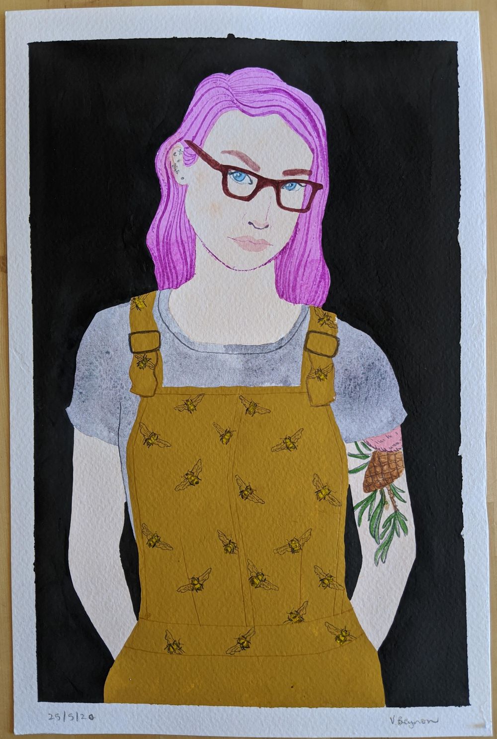 Mixed Media Self Portrait | Skillshare Student Project