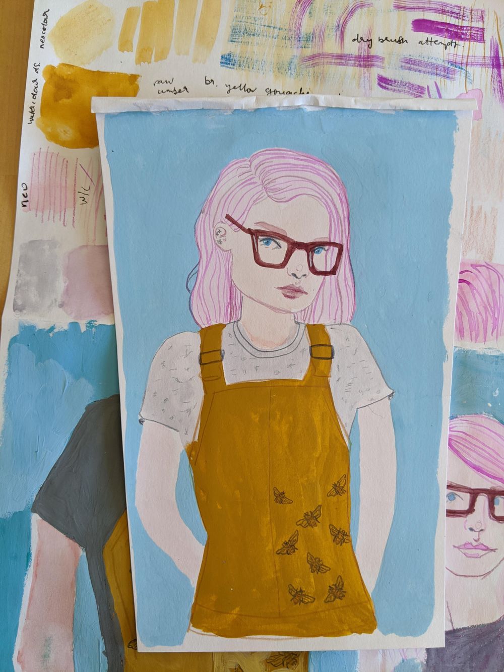 Mixed Media Self Portrait | Skillshare Student Project