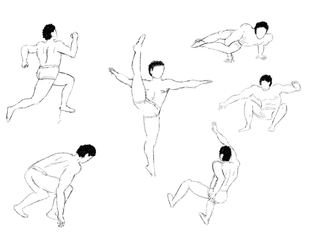 Characters poses in Procreate | Skillshare Student Project