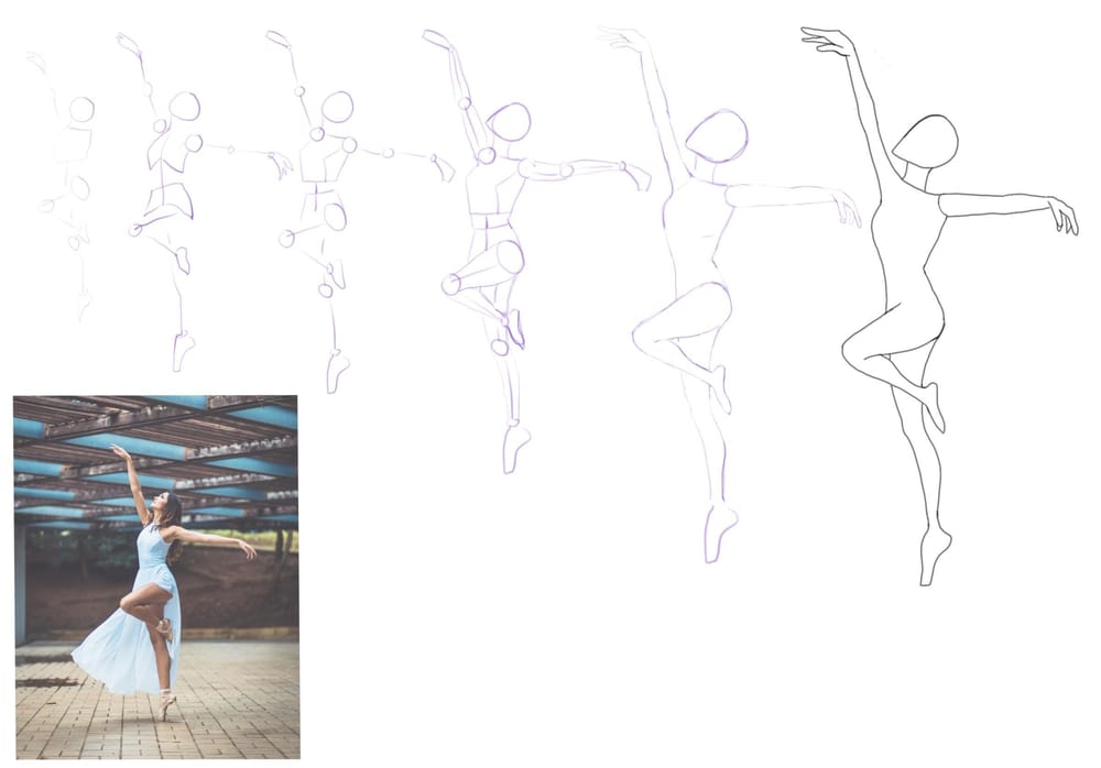 Female Figure steps | Skillshare Student Project