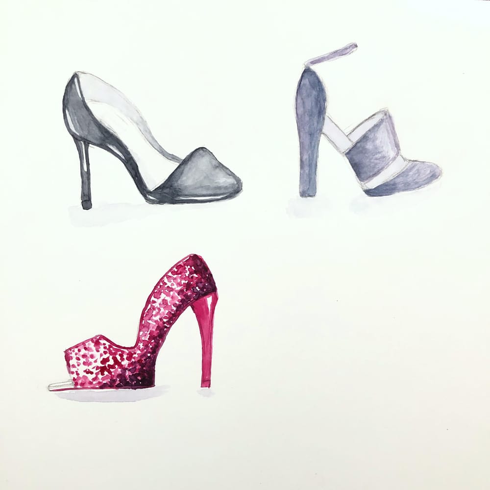 Watercolor Shoes | Skillshare Student Project