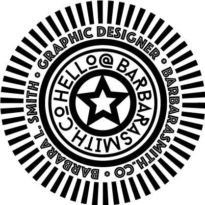 Business card circle sticker | Skillshare Student Project