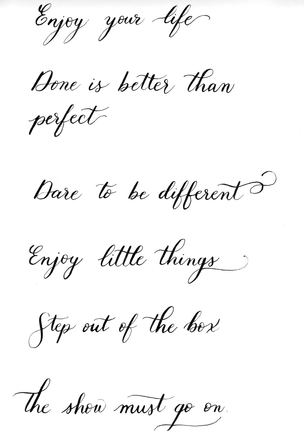 Introduction to Modern Script Calligraphy | Skillshare Student Project