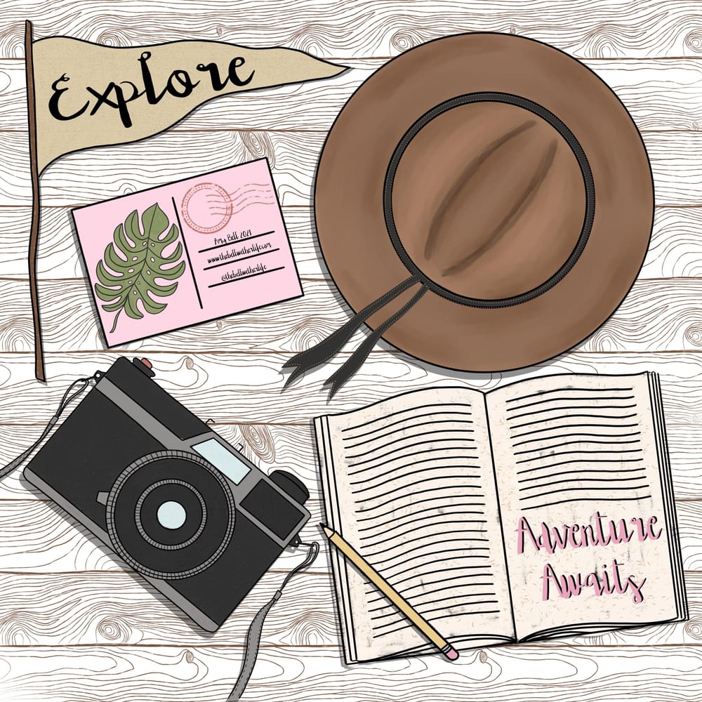 Flat lay Illustrations | Skillshare Student Project