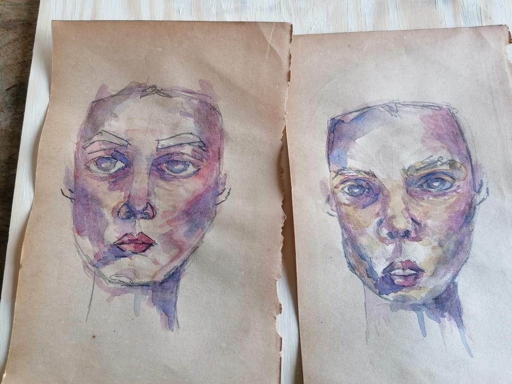 Mini Portraits colors | Skillshare Student Project