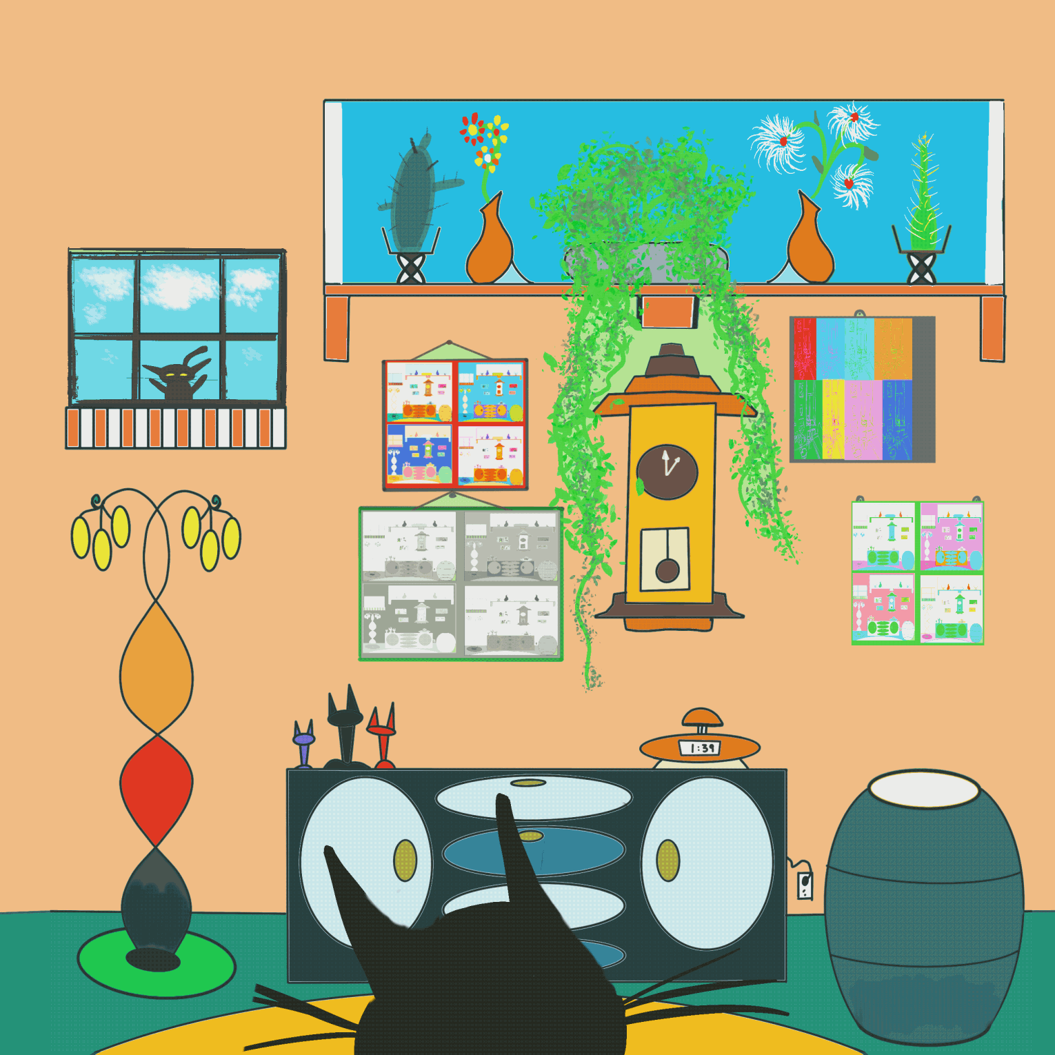 Stylized scene and animation | Skillshare Student Project