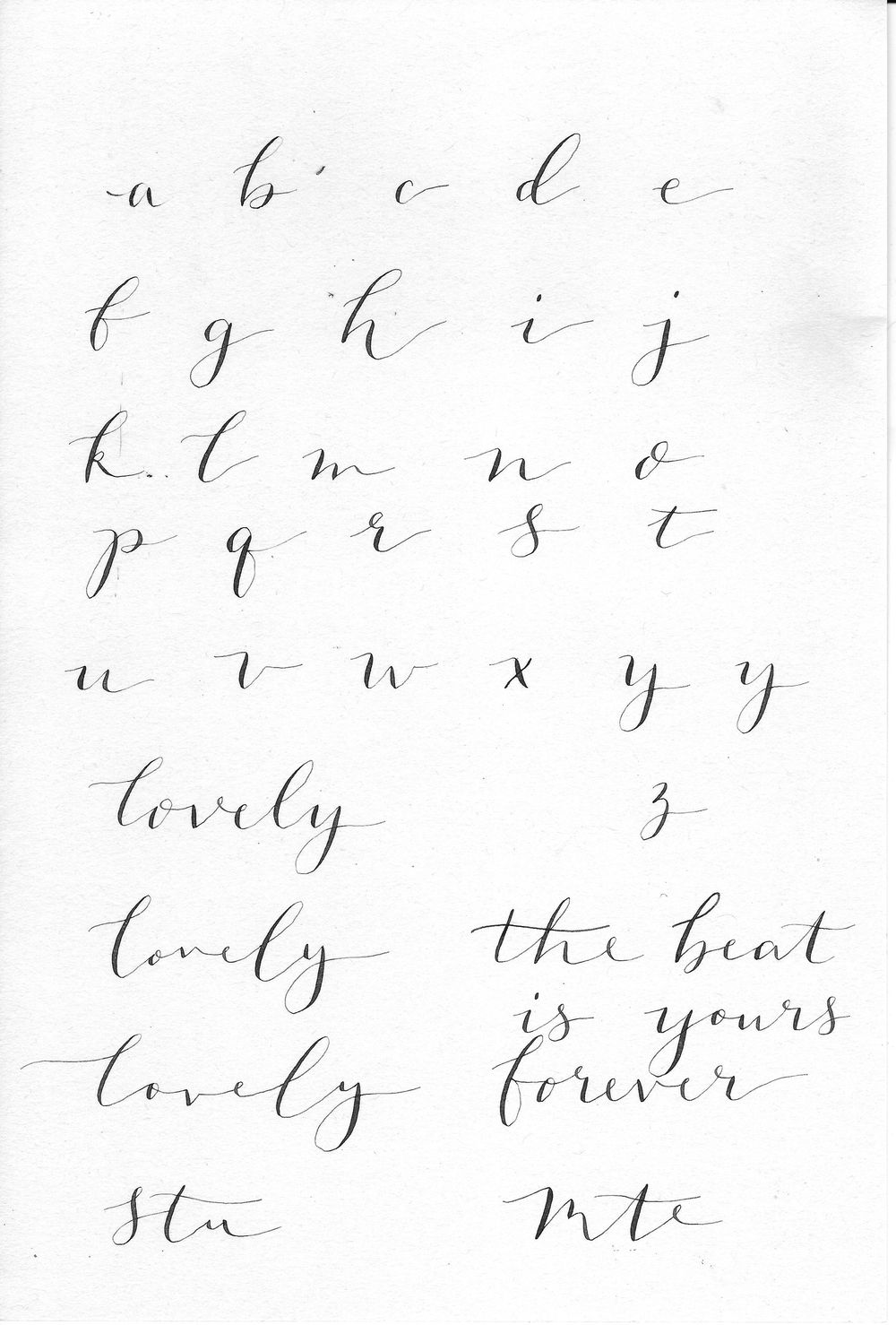 Advance Modern Calligraphy | Skillshare Student Project