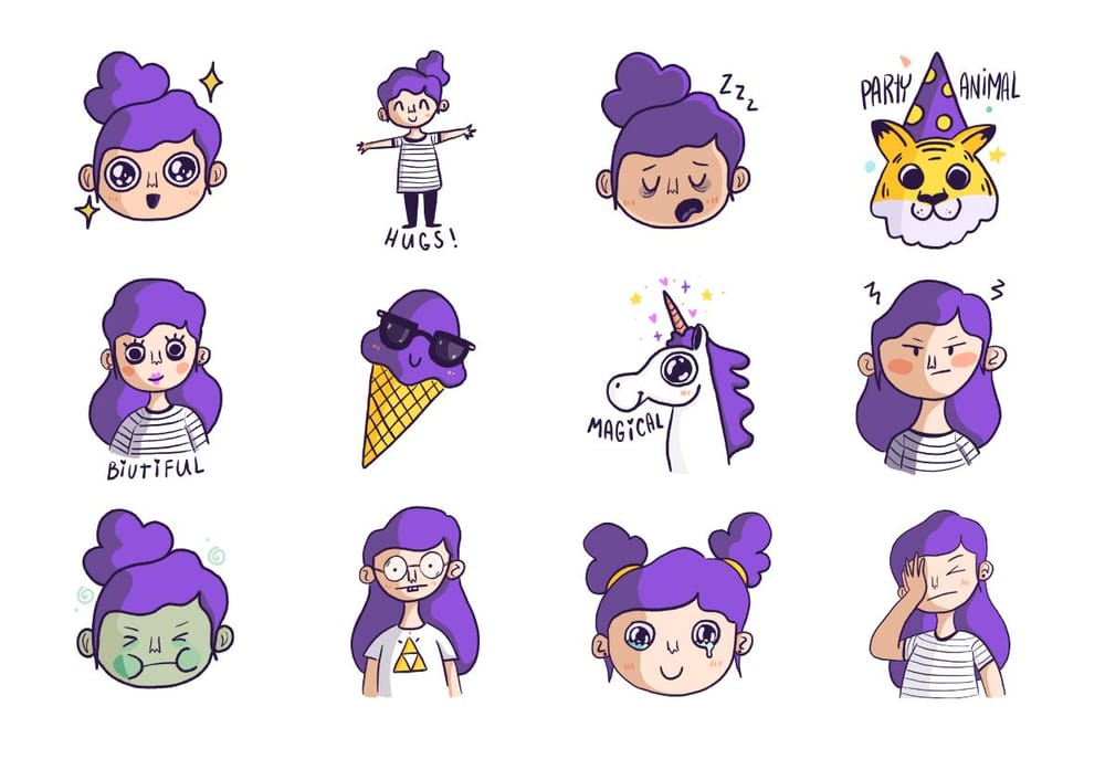 Sticker Set | Skillshare Student Project