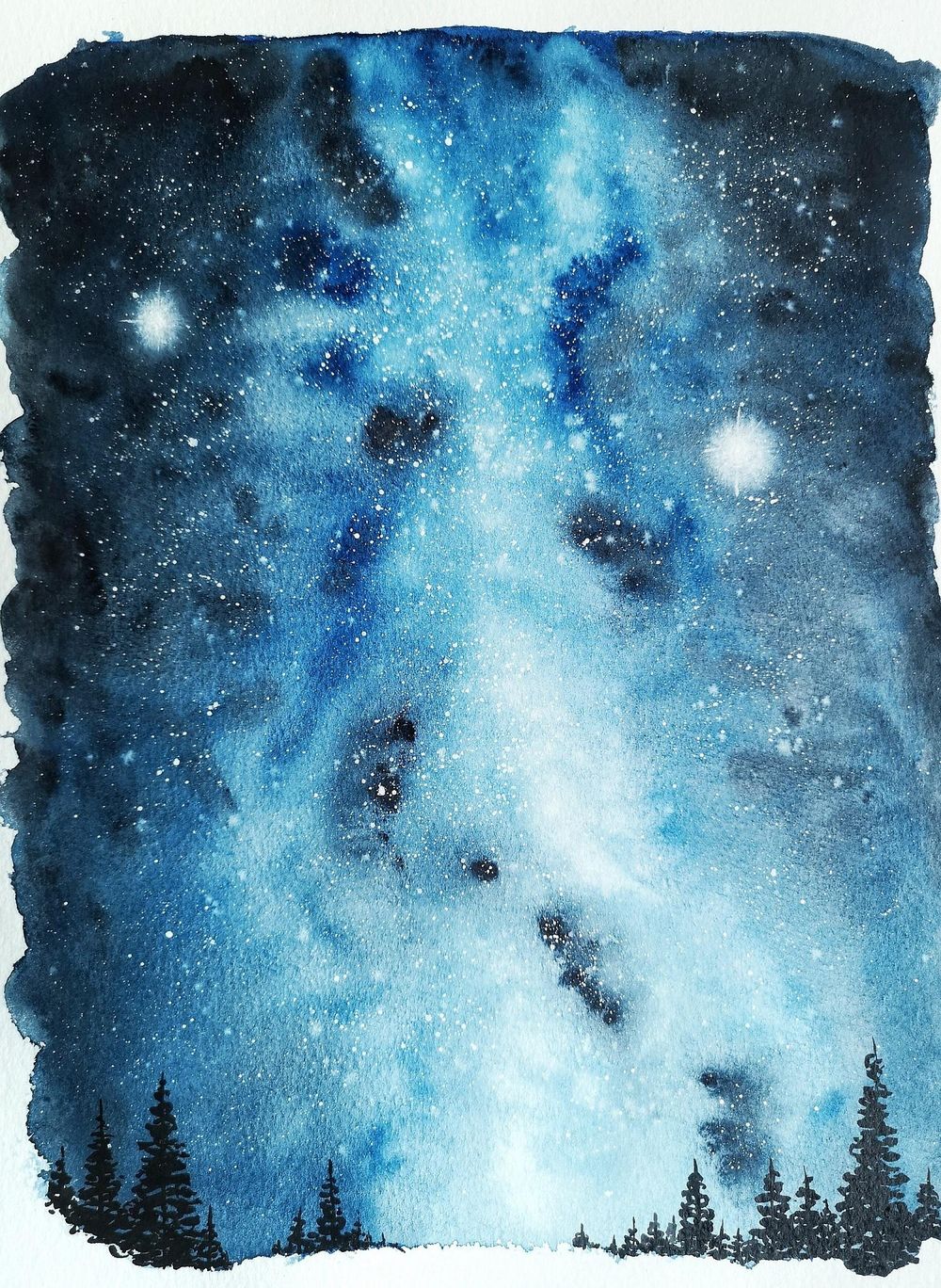 Watercolor Milky Way | Skillshare Student Project
