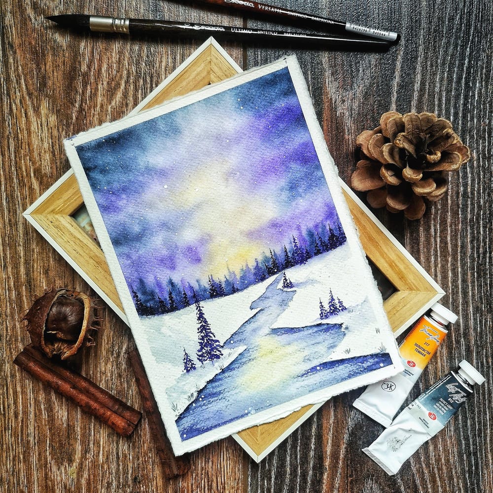 Easy Winter Landscape | Skillshare Student Project