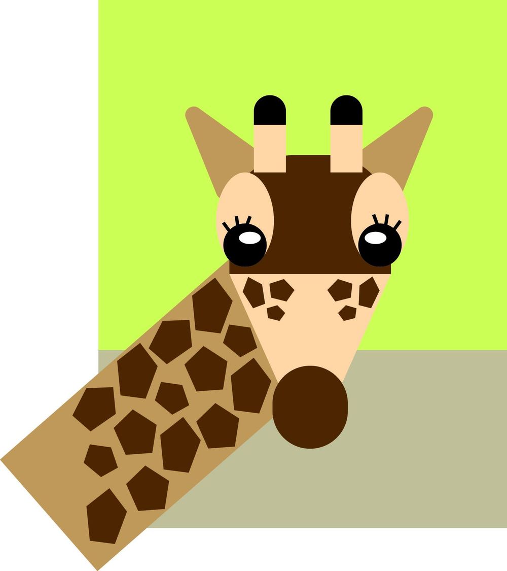 Giraffe with Shapes | Skillshare Student Project